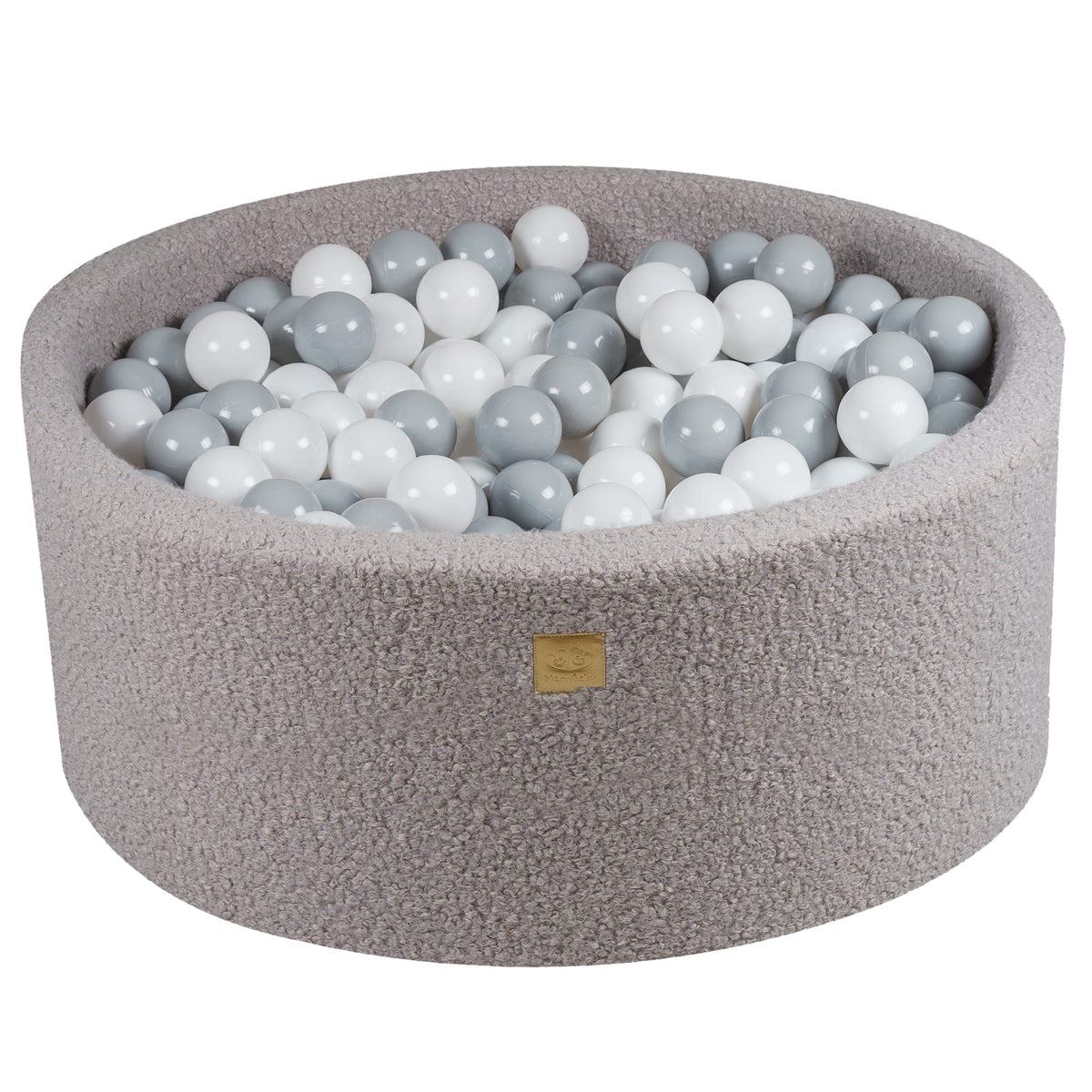 Grey round boucle ball pit | With 200 balls | The Luxury Nursery ...