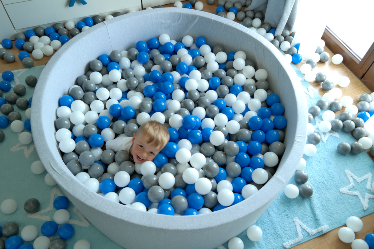 Ball pit for kids | Maxi Size Round Ballpit with 900 Balls – The Luxury ...